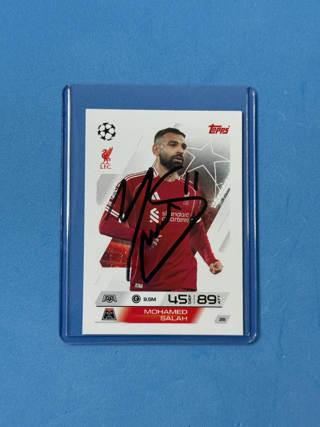 Mohamed Salah Signed Match Attax Card With COA - Etsy