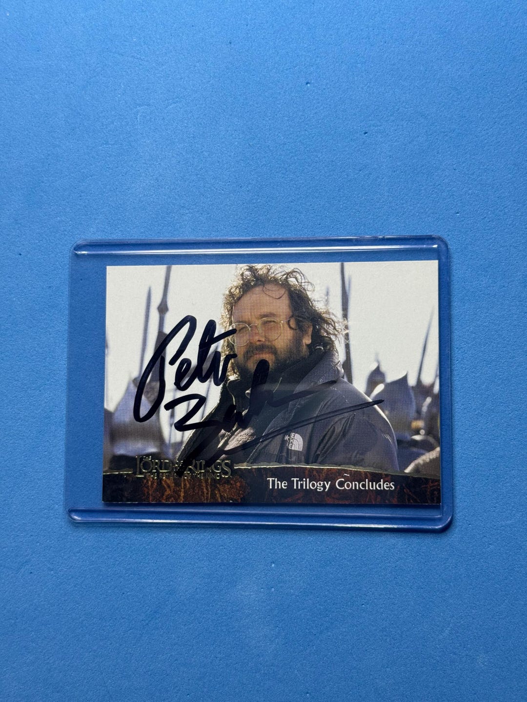 Tarjeta coleccionable firmada por Peter Jackson de El Señor de los ...