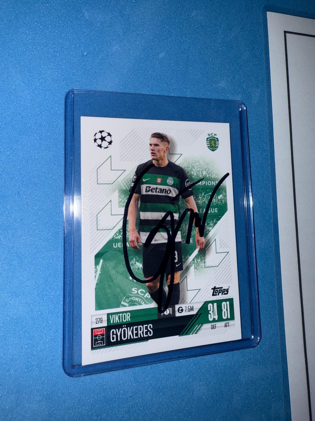 Viktor Gyokeres Signed Match Attax Card With COA - Etsy