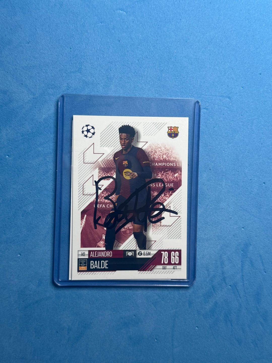 Alejandro Balde Signed Match Attax Card With COA - Etsy