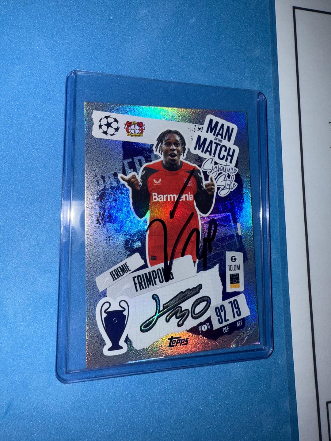 Jeremie Frimpong Signed Match Attax Card With COA - Etsy