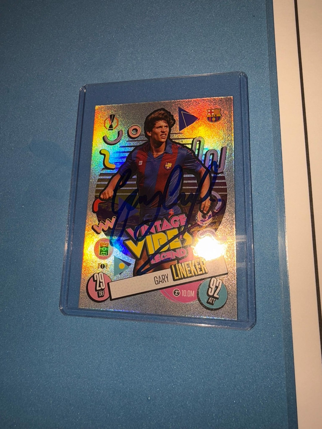 Gary Lineker Signed Match Attax Card With COA - Etsy