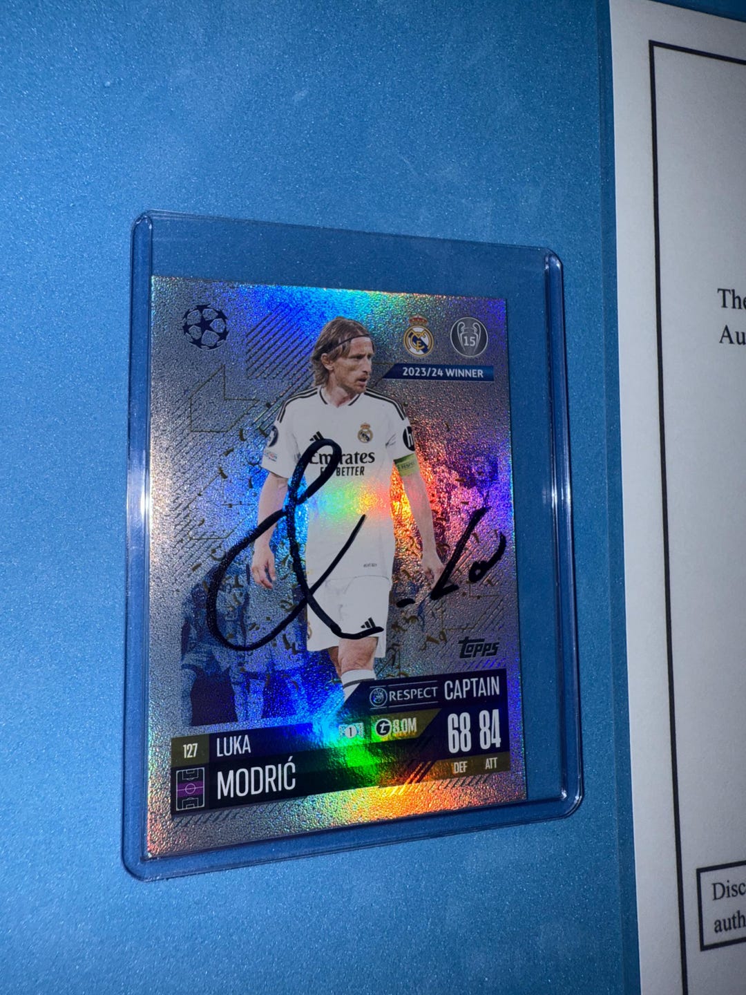 Luka Modric Signed Match Attax Card With COA - Etsy