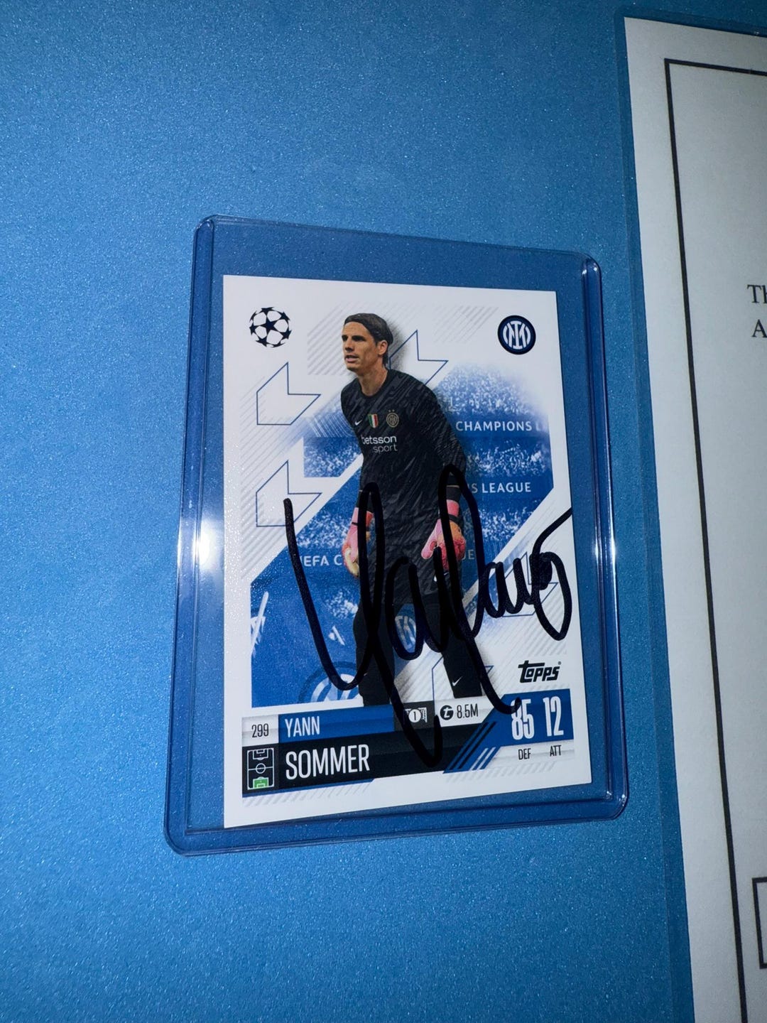 Yann Sommer Signed Match Attax Card With COA - Etsy UK