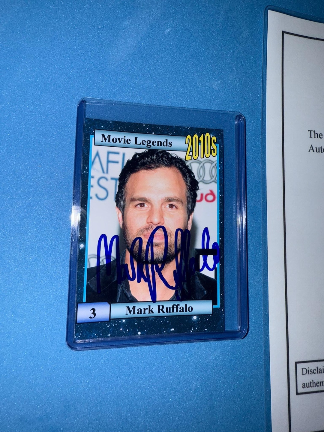 Mark Ruffalo Signed Collectible 'movie Legends' Trading Card With COA ...