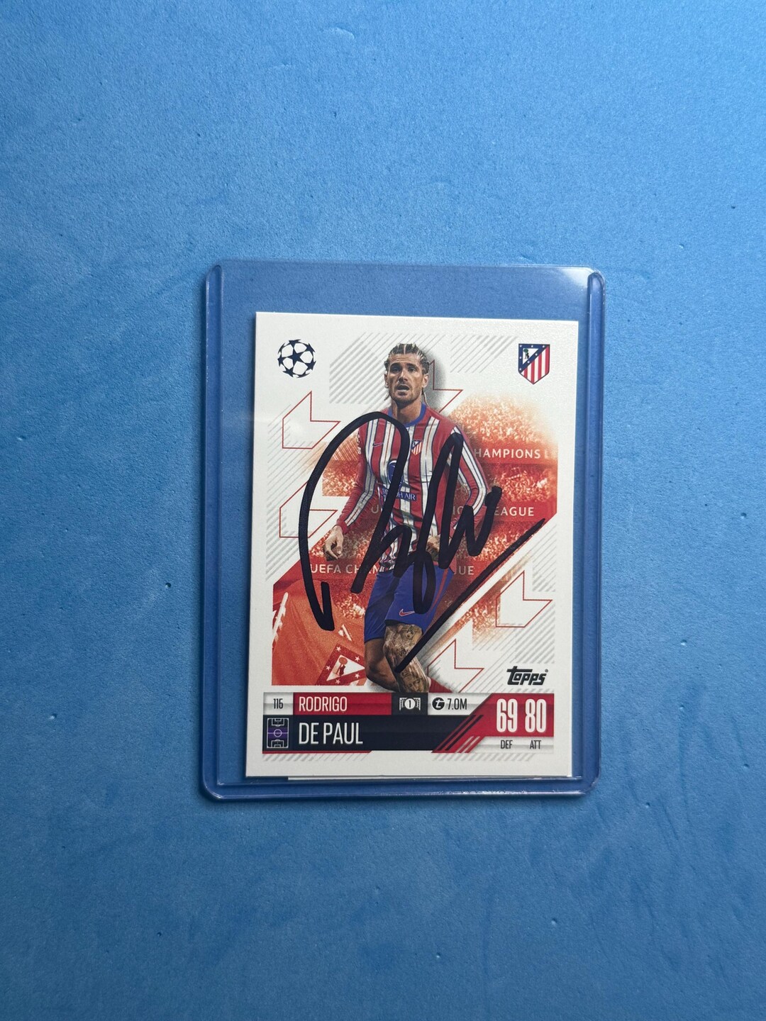 Rodrigo De Paul Signed Match Attax Card With COA - Etsy