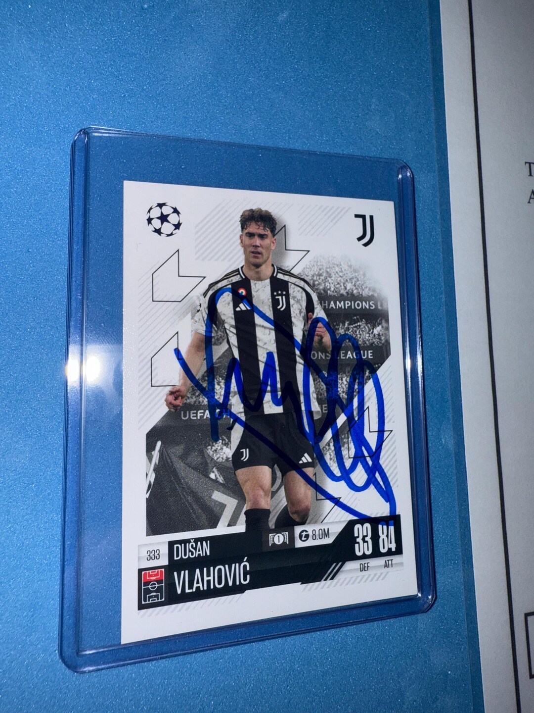 Dusan Vlahovic Signed Match Attax Card With COA - Etsy