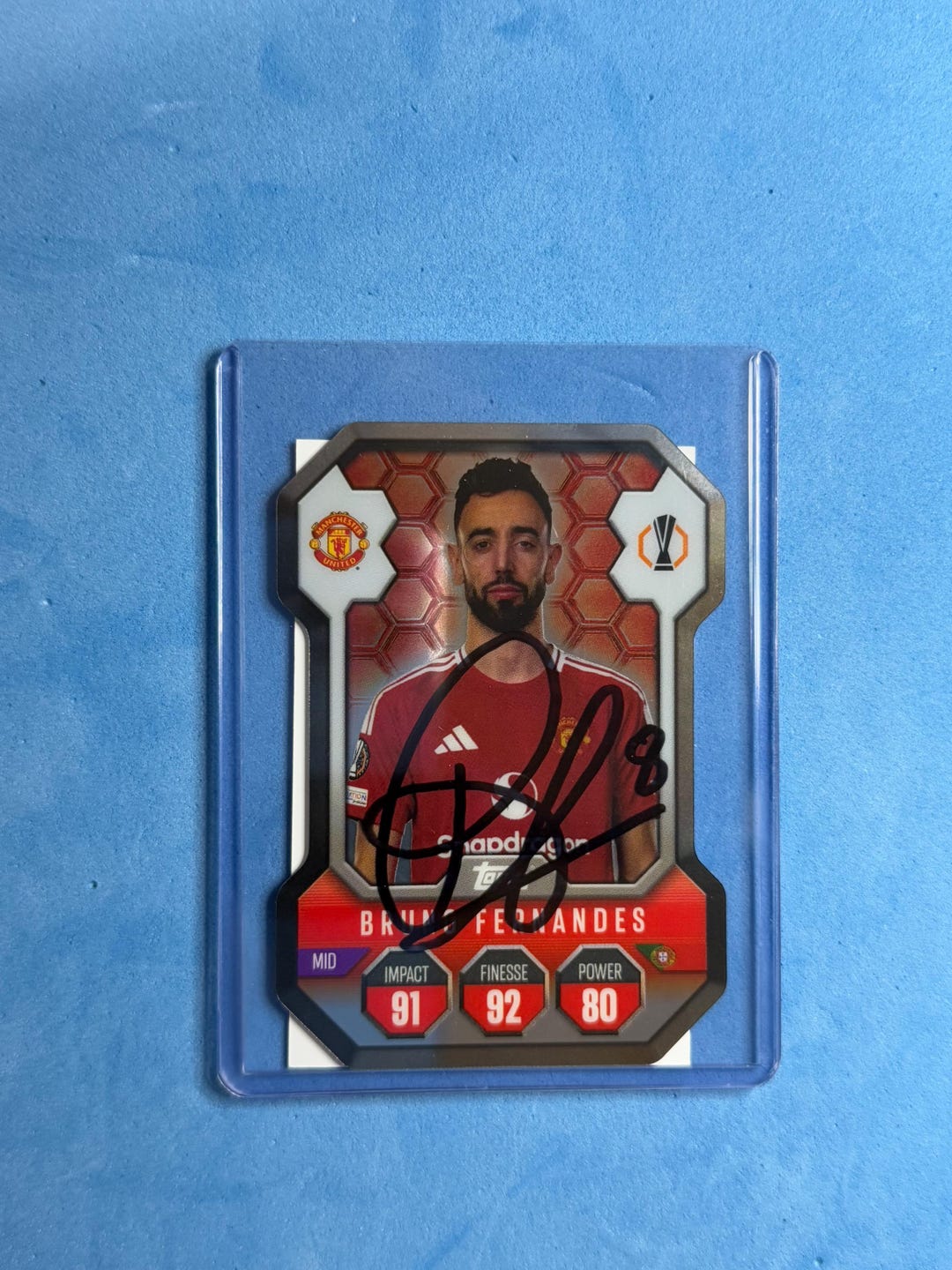 Bruno Fernandes Signed Match Attax Card With COA - Etsy