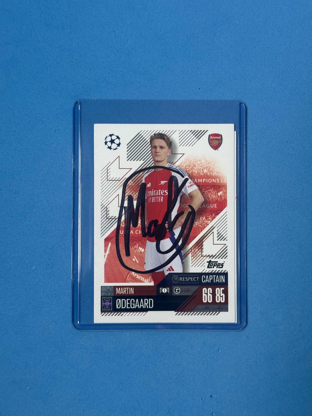 Martin Odegaard Signed Match Attax Card With COA - Etsy