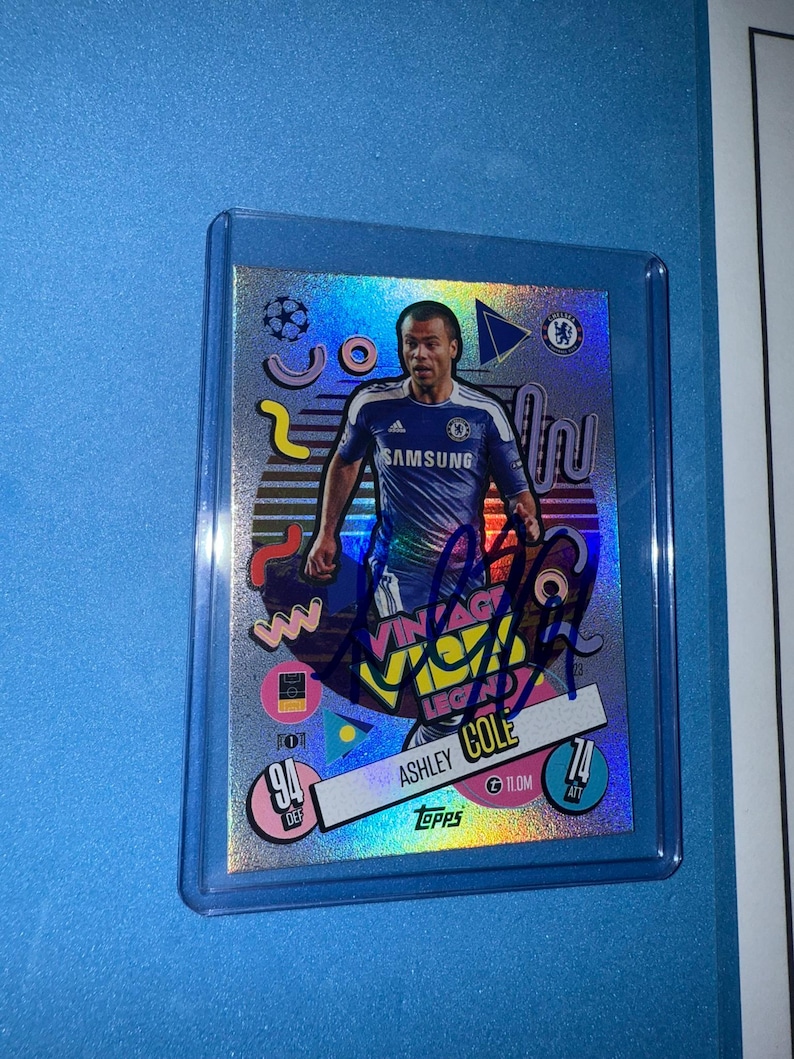 Ashley Cole Signed Match Attax Card With COA - Etsy