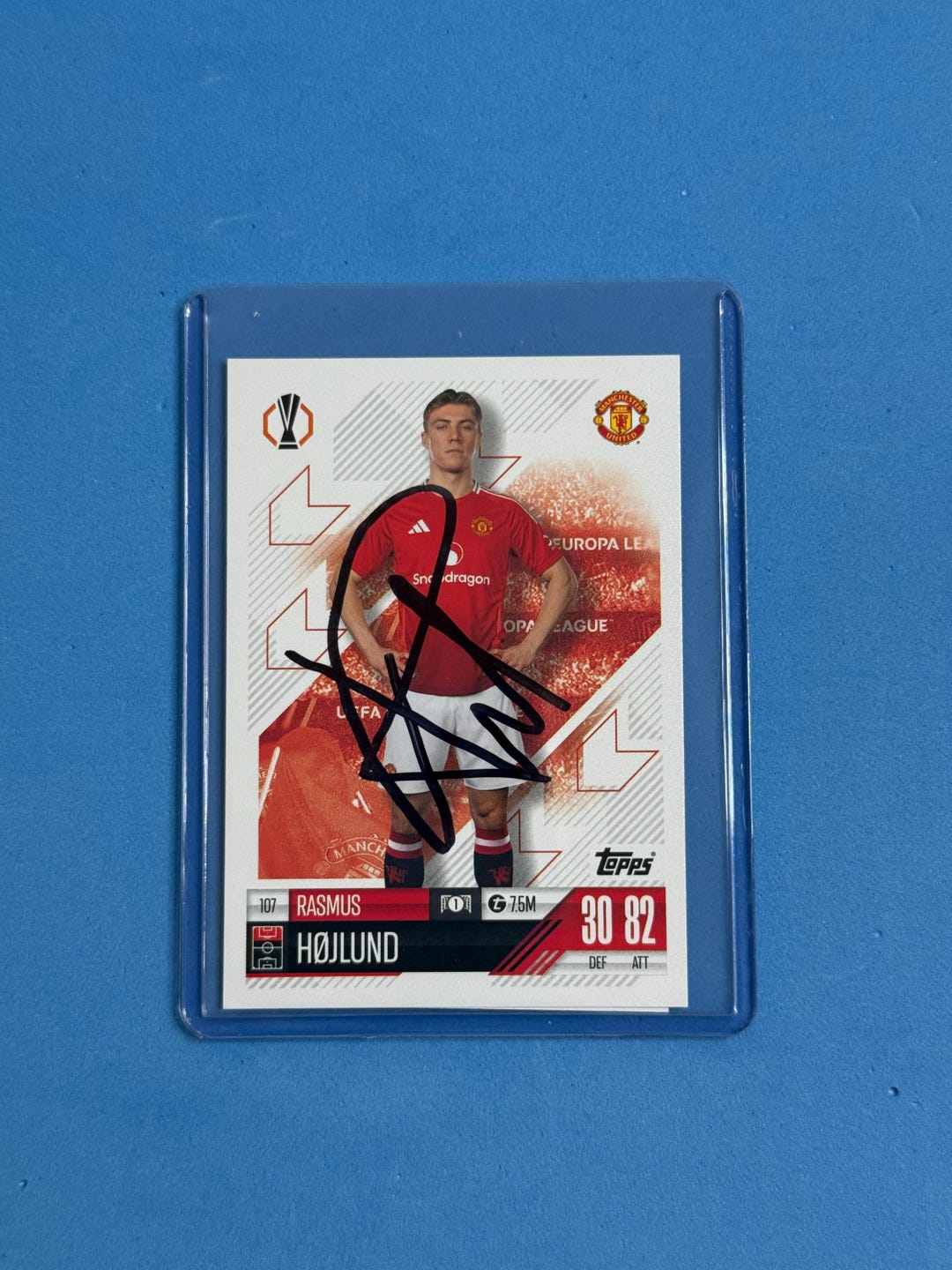 Rasmus Hojlund Signed Match Attax Card With COA - Etsy