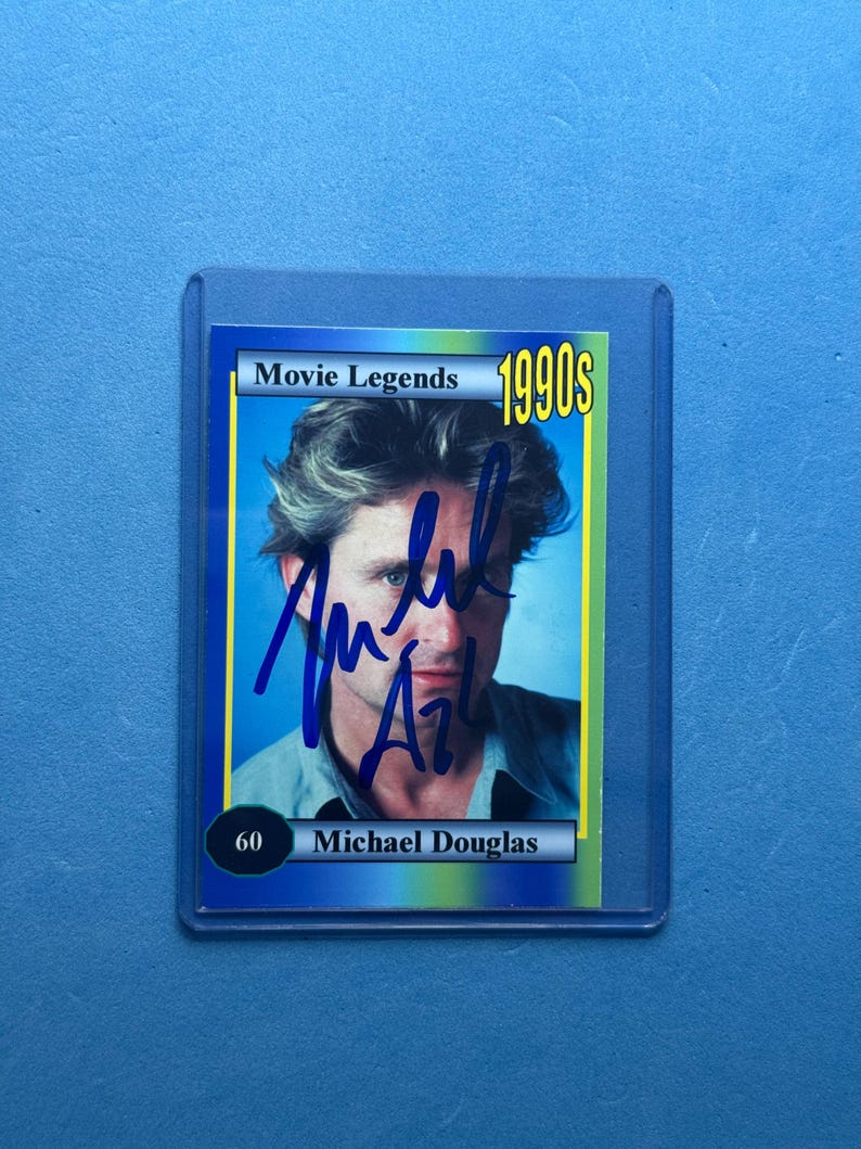 Michael Douglas Signed Collectible 'movie Legends' Trading Card With ...