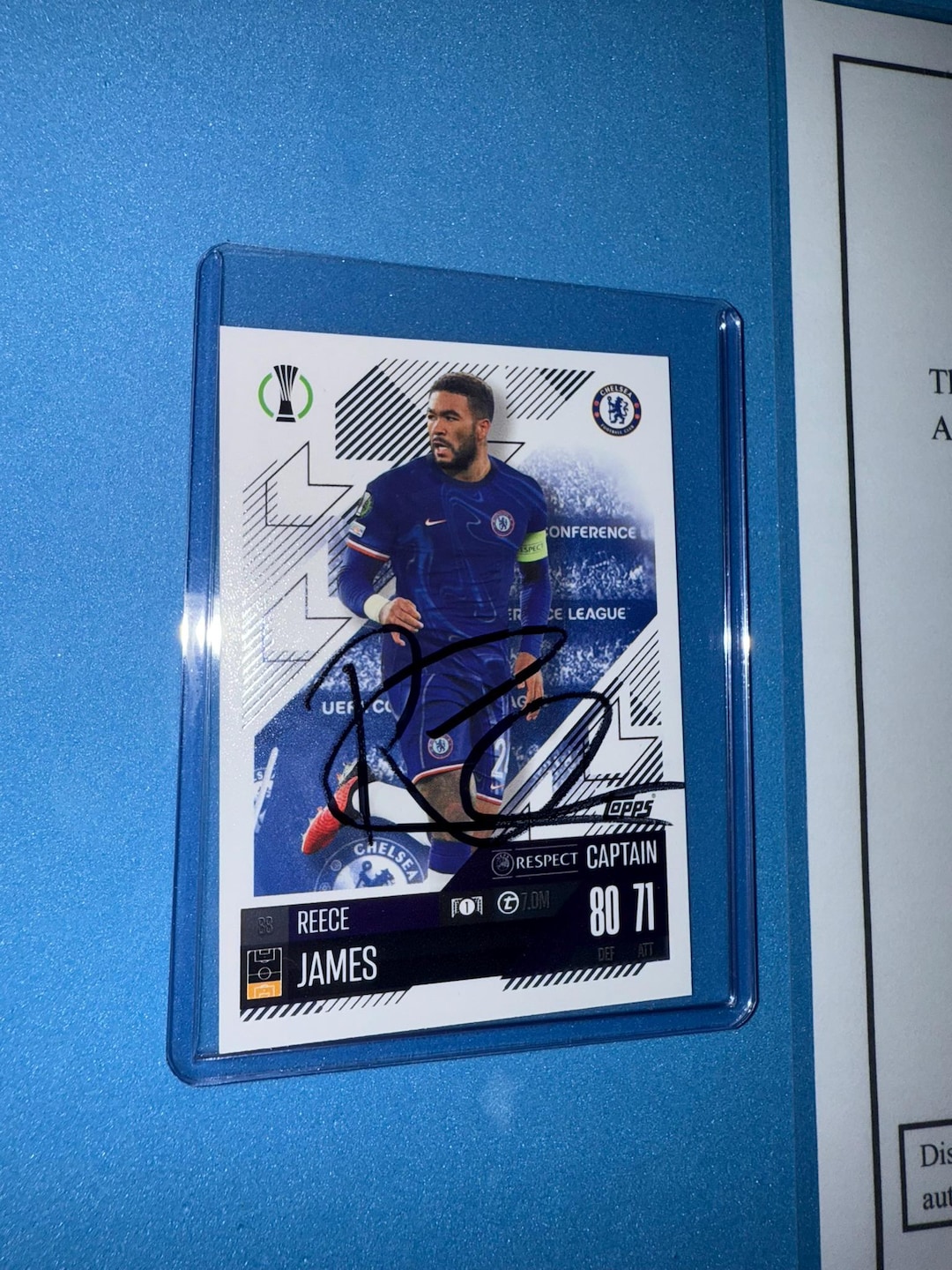 Reece James Signed Match Attax Card With COA - Etsy