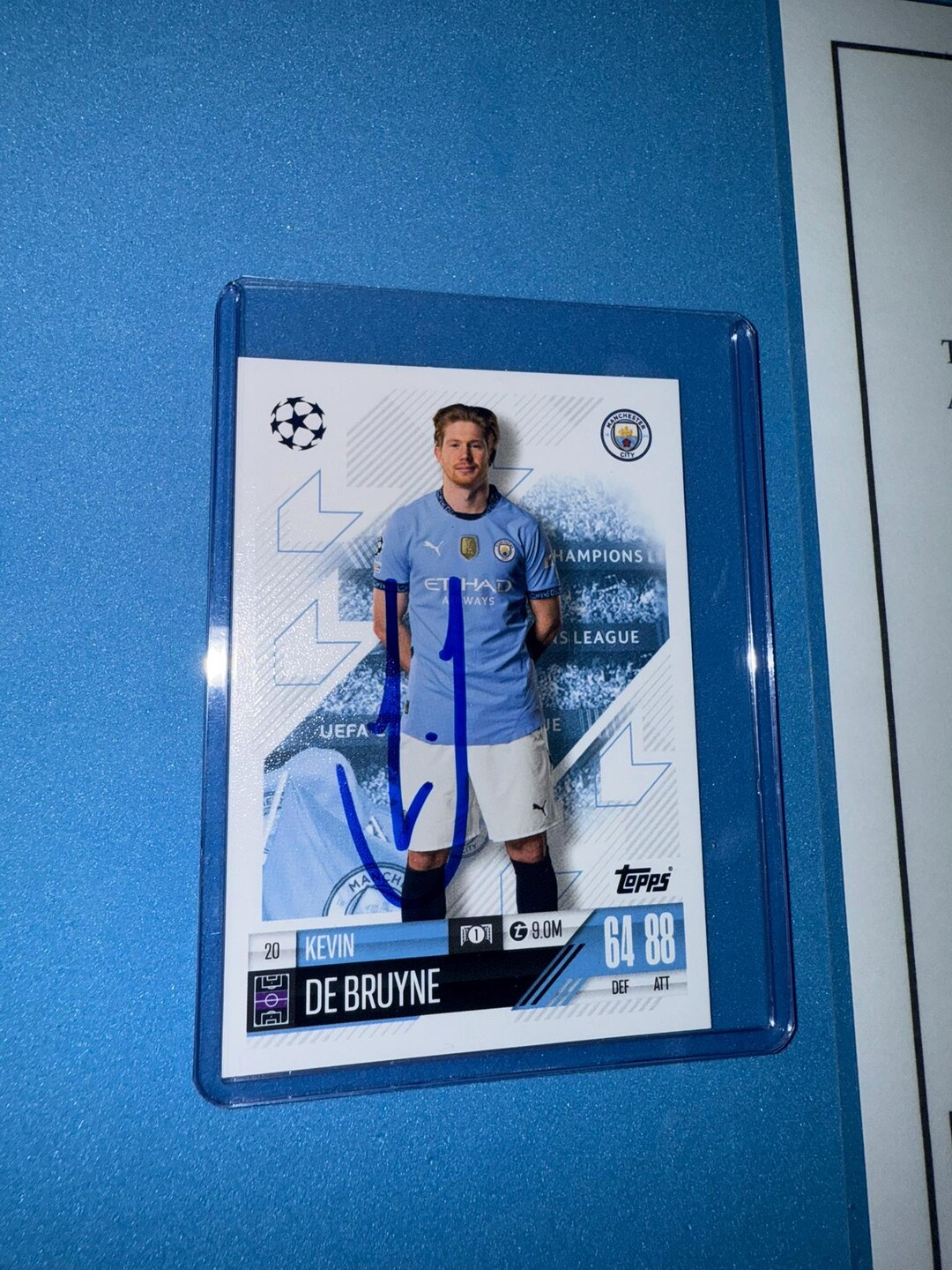 Kevin De Bruyne Signed Match Attax Card With COA - Etsy