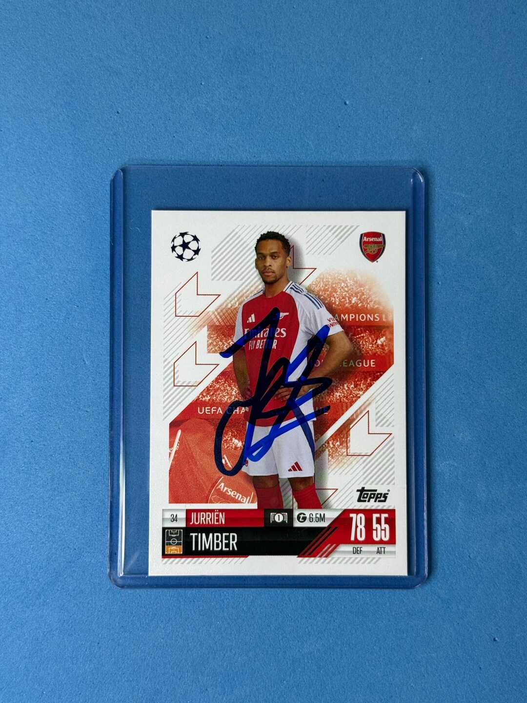 Jurrien Timber Signed Match Attax Card With COA - Etsy