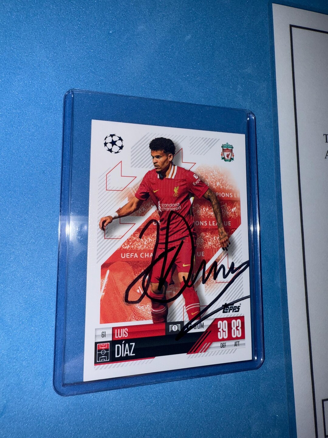 Luis Diaz Signed Match Attax Card With COA - Etsy