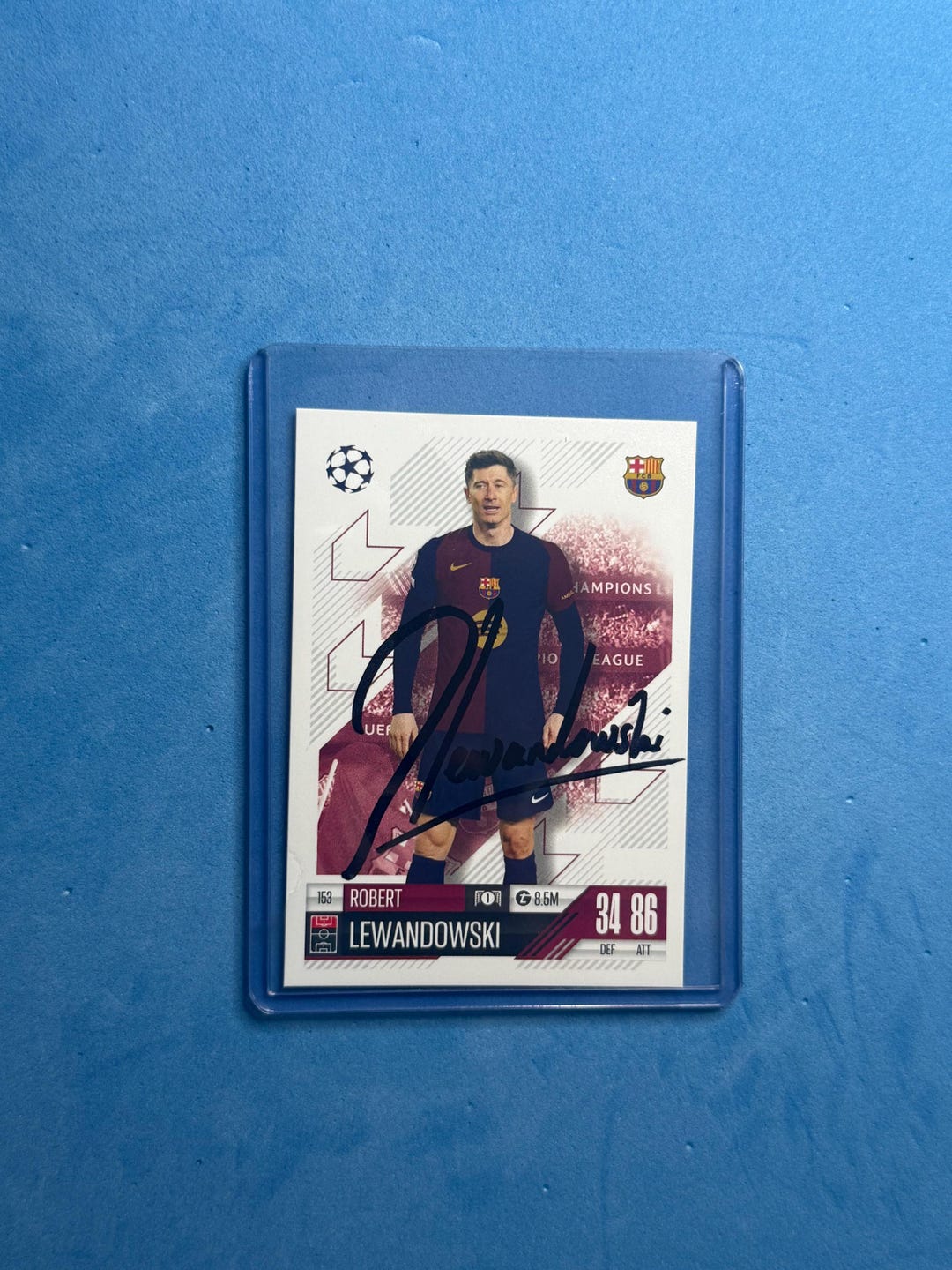 Robert Lewandowski Signed Match Attax Card With COA - Etsy