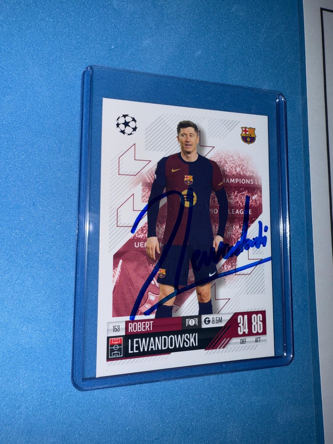 Robert Lewandowski Signed Match Attax Card With COA - Etsy