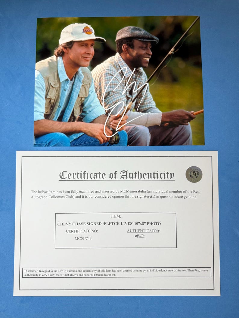 Chevy Chase Signed Fletch Lives 10"x8" Photo With COA - Etsy
