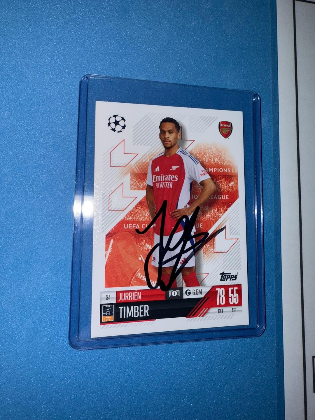 Jurrien Timber Signed Match Attax Card With COA - Etsy