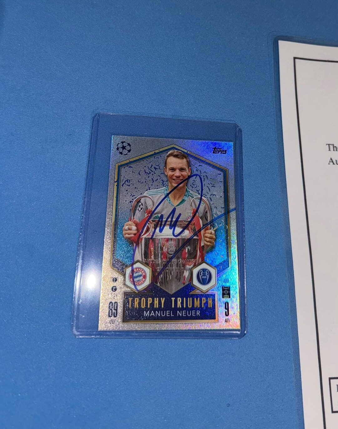 Manuel Neuer Signed Match Attax Card With COA - Etsy