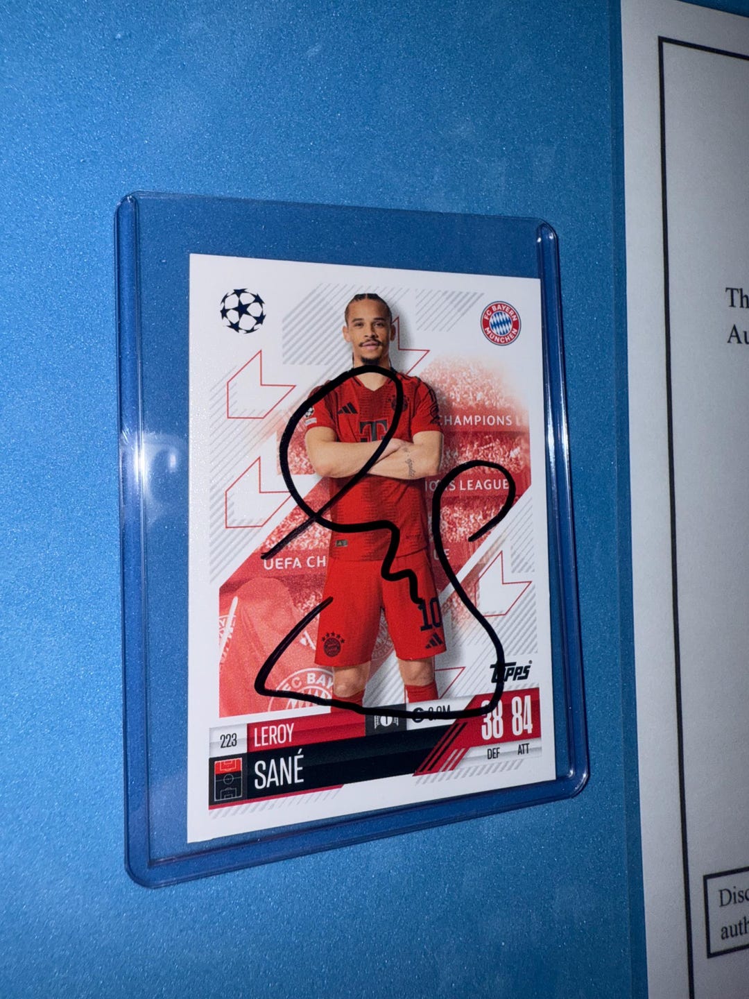 Leroy Sane Signed Match Attax Card With COA - Etsy
