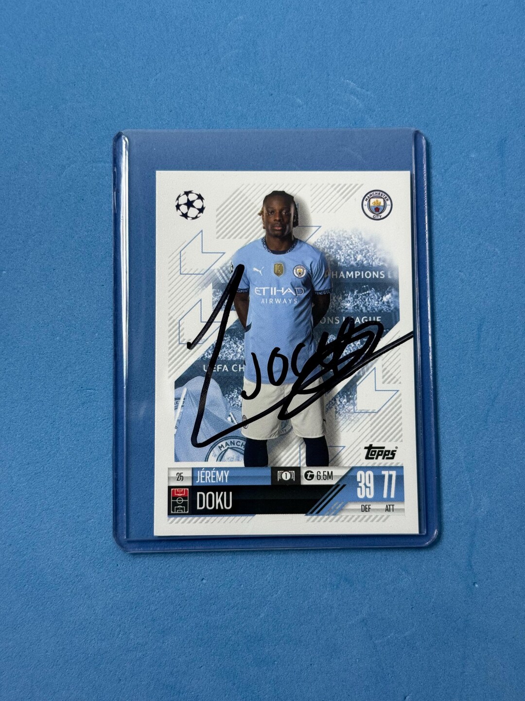 Jeremy Doku Signed Match Attax Card With COA - Etsy