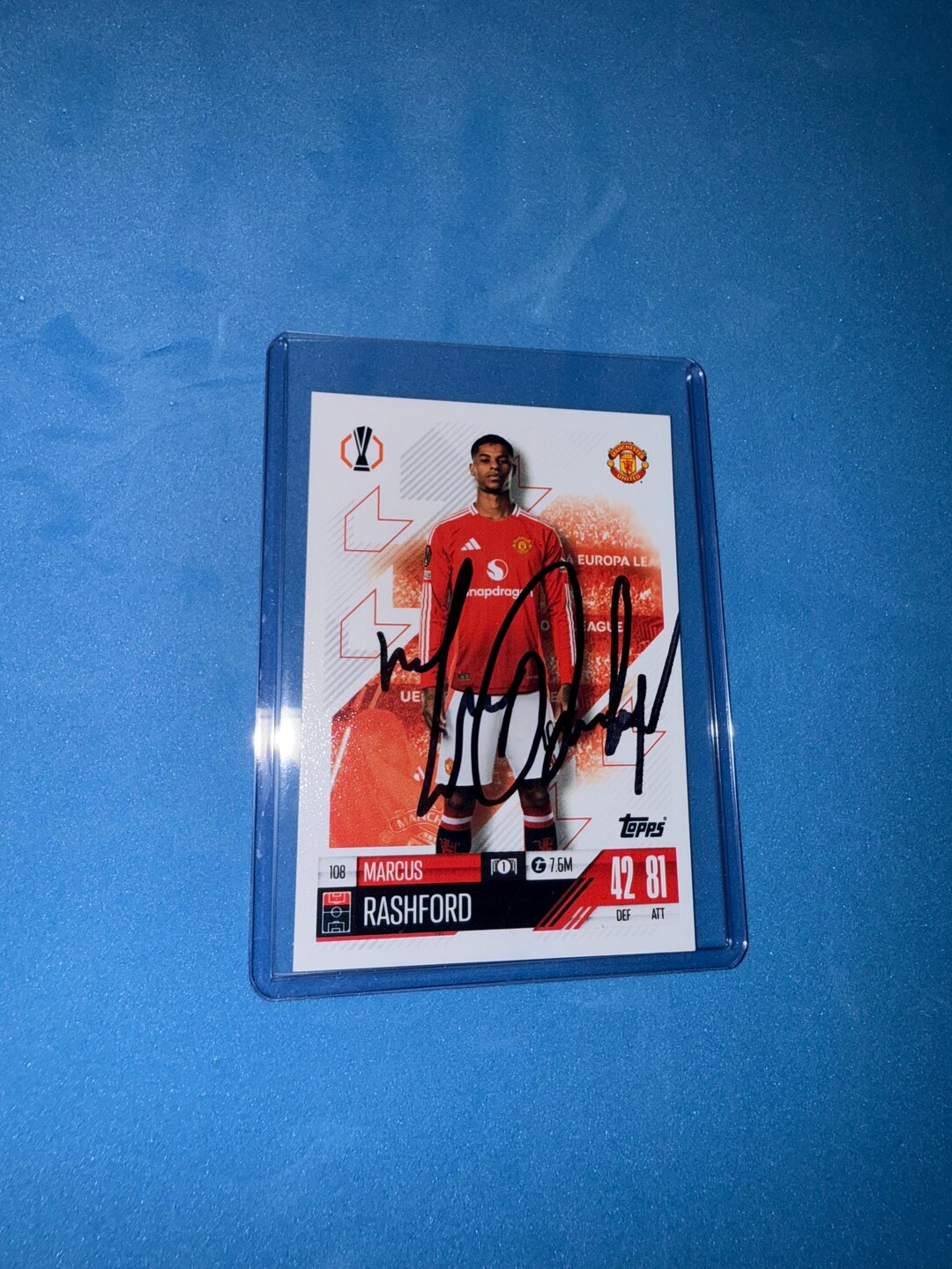 Marcus Rashford Signed Match Attax Card With COA - Etsy