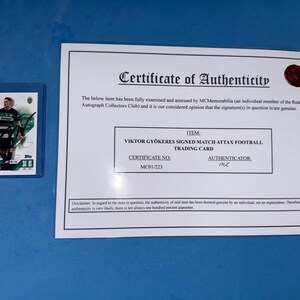 Viktor Gyokeres Signed Match Attax Card With COA - Etsy