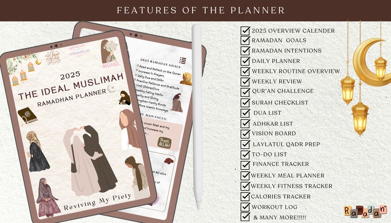 2025 Ramadan Planner, Muslimah Planner, Digital Ramadan Journal ...