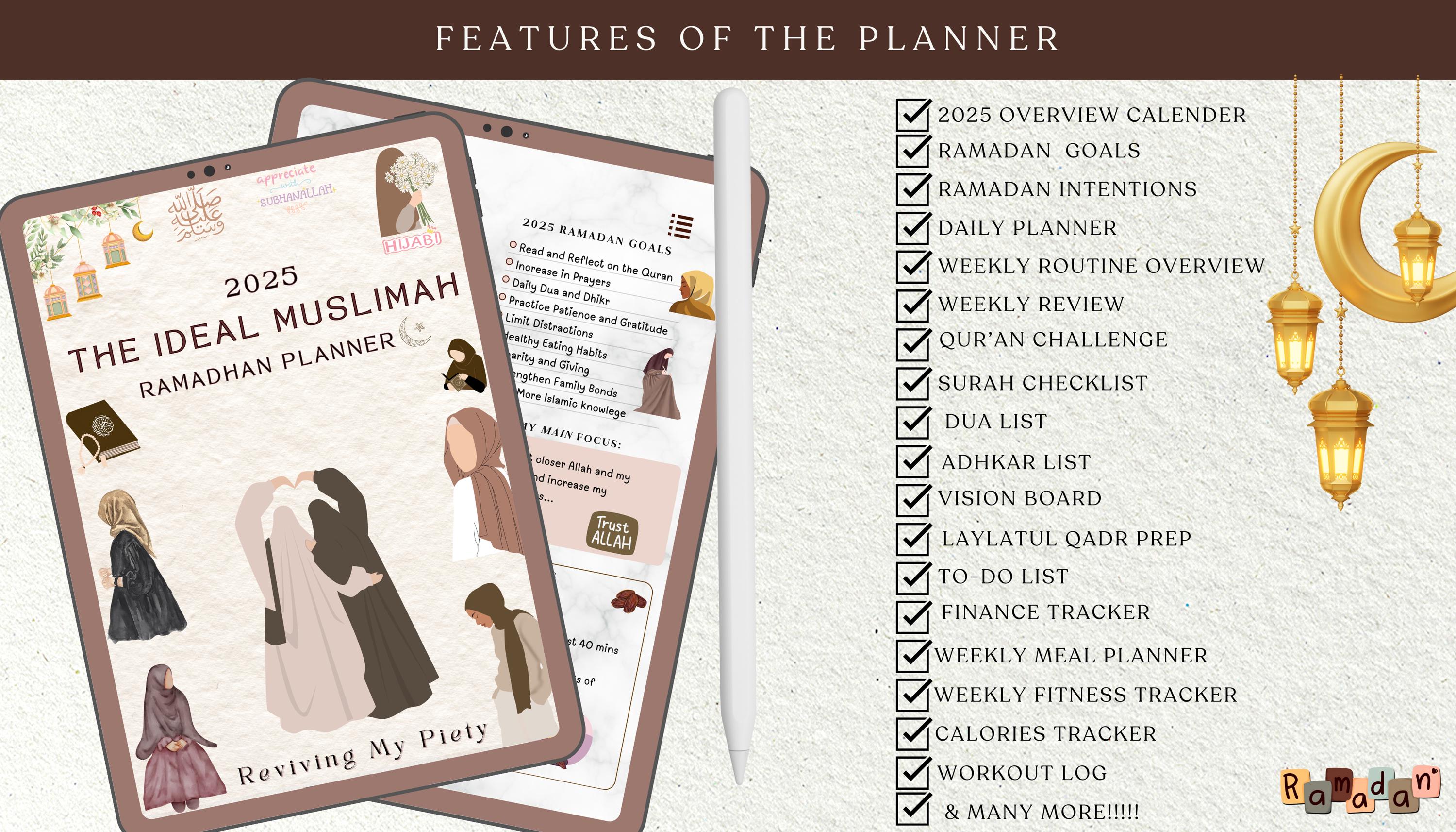 2025 Ramadan Planner, Muslimah Planner, Digital Ramadan Journal ...
