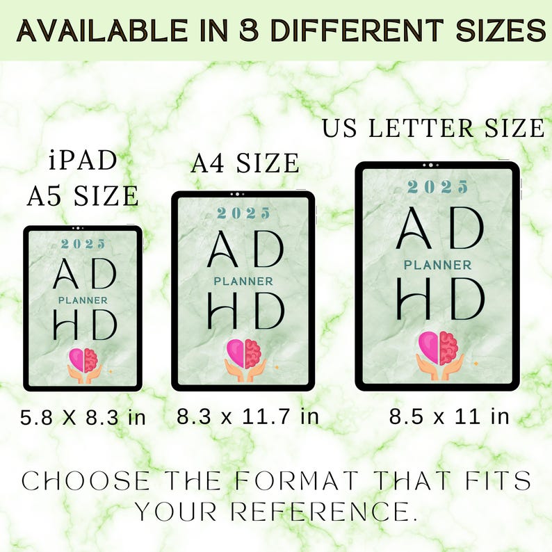 2025 ADHD Planner for Teens, Digital ADHD Journal, Daily, Weekly ...