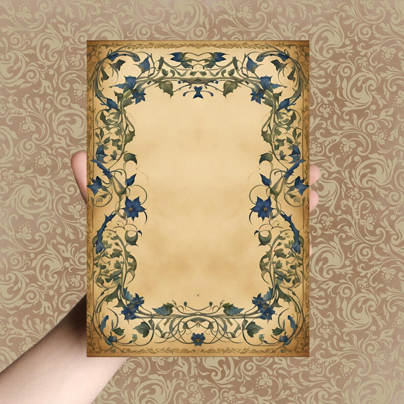 30+ Medieval Themed Paper Frames, Vintage Medieval Manuscript Frame for ...