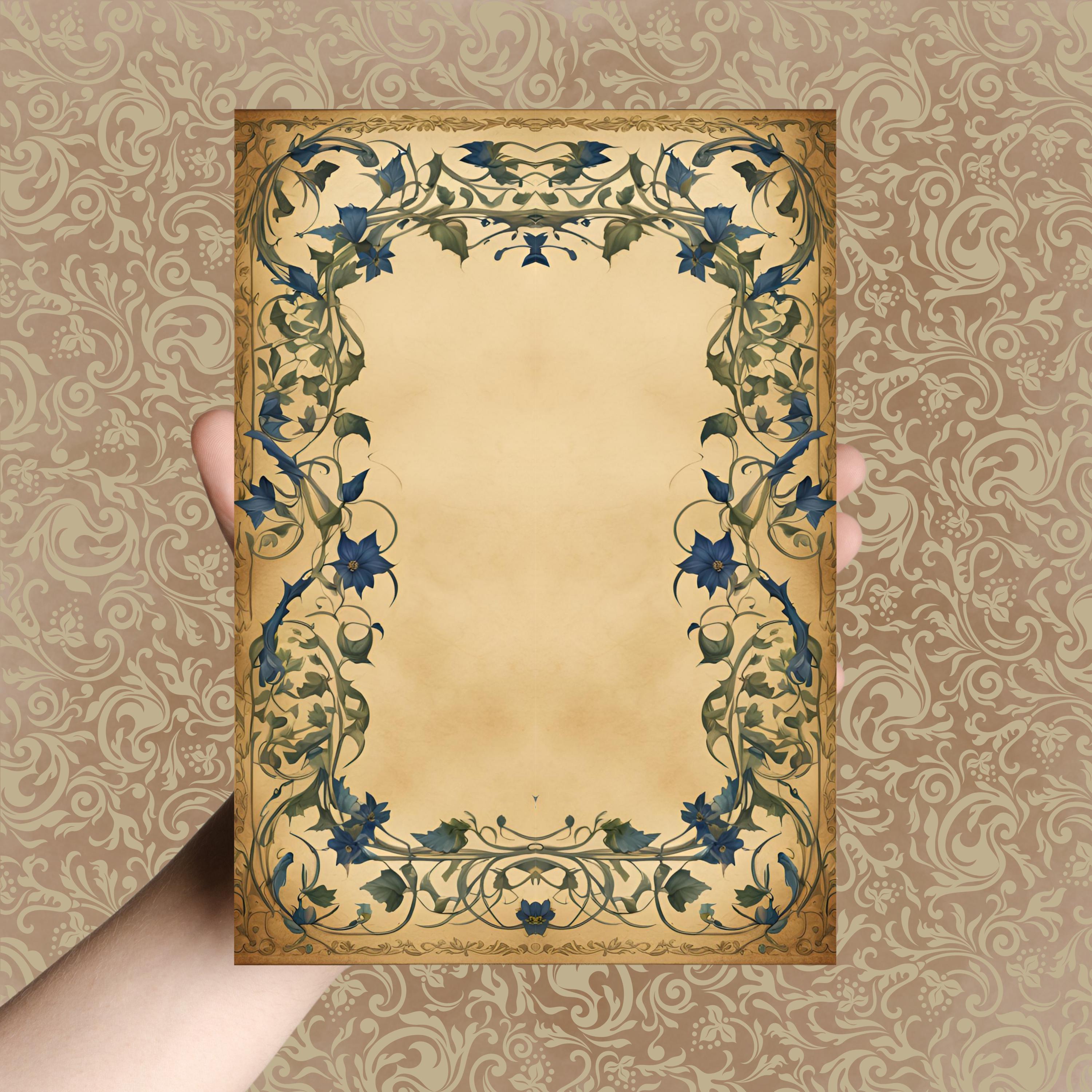 30+ Medieval Themed Paper Frames, Vintage Medieval Manuscript Frame for ...
