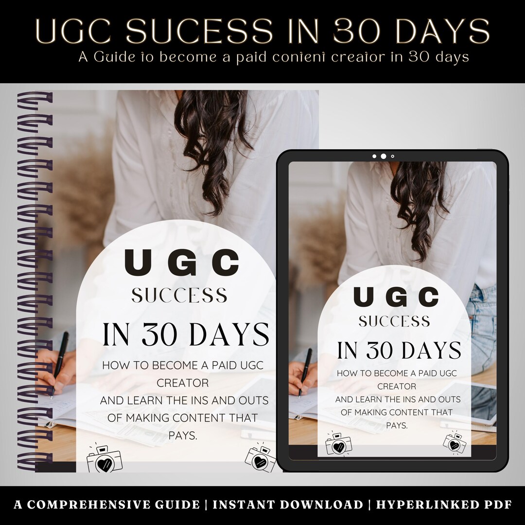 UGC Success in 30 Days, How to Become a Paid UGC Creator, Passive ...