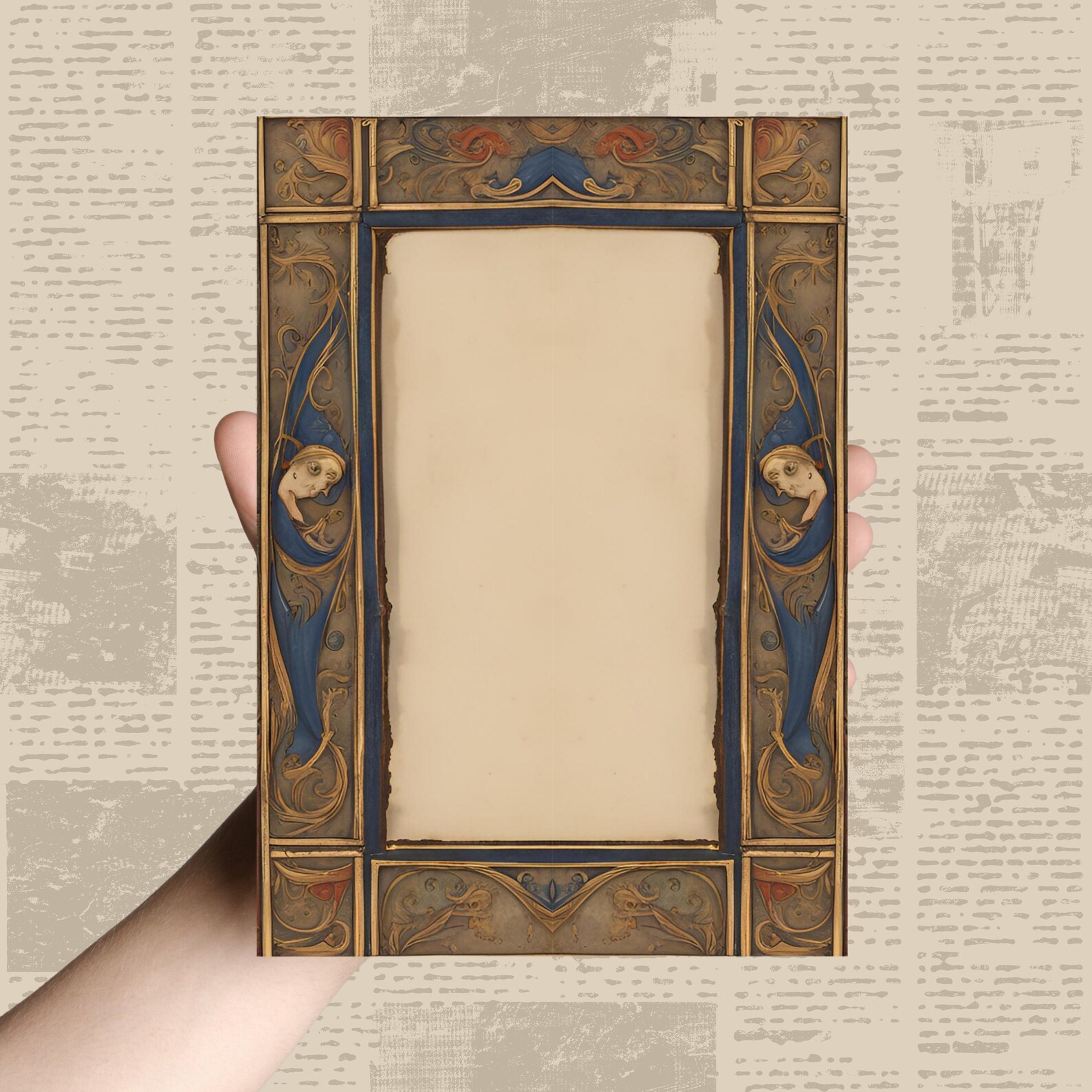 30+ Medieval Themed Paper Frames, Vintage Medieval Manuscript Frame for ...
