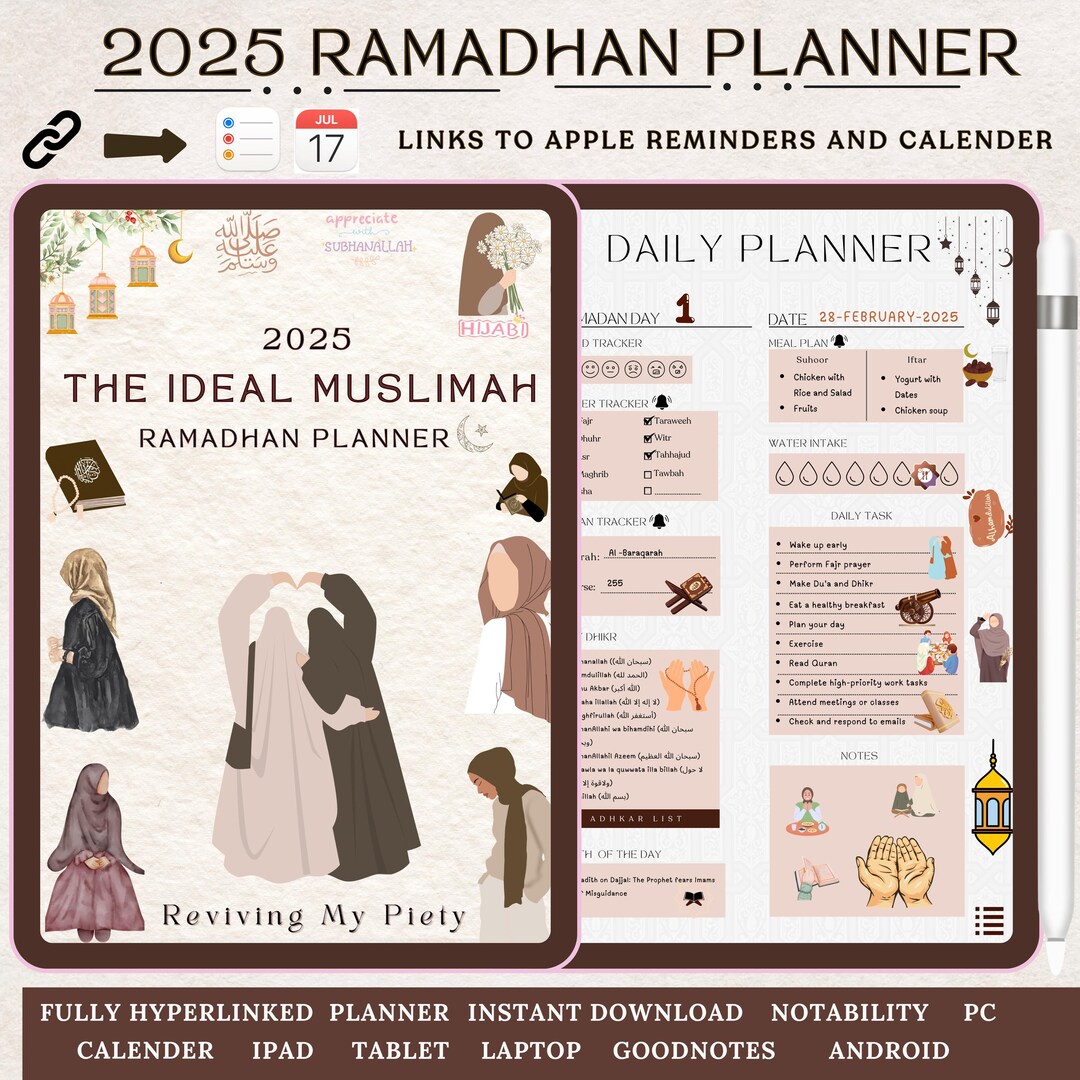 2025 Ramadan Planner, Muslimah Planner, Digital Ramadan Journal ...
