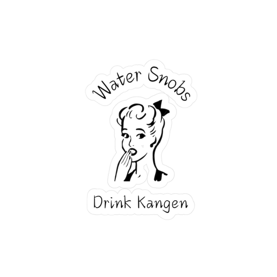 Water Snob Kiss-cut Vinyl Decals, Drink Water, Hydro Flask Sticker ...