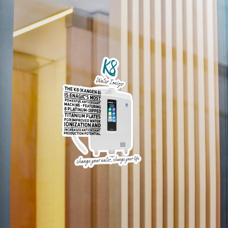 Kangen Water Stickers, Reusable Water Bottles Stickers, Laptop Stickers ...