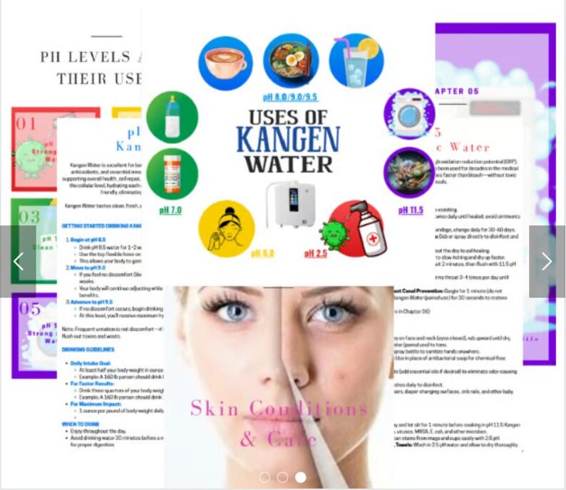 Ebook on the Uses of Kangen Water Ph's - Etsy