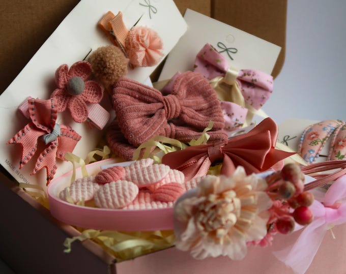 Box Hair Set Accessories for Kids Girls Women SET 5 - Etsy