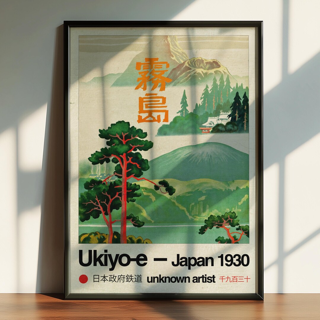 Japandi Wall Art Japanese Poster Retro Wall Art Digital Download ...