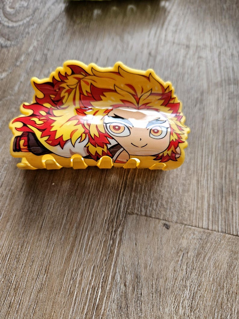 Demon Slayer Hair Claw Clip, Anime Inspired - Etsy