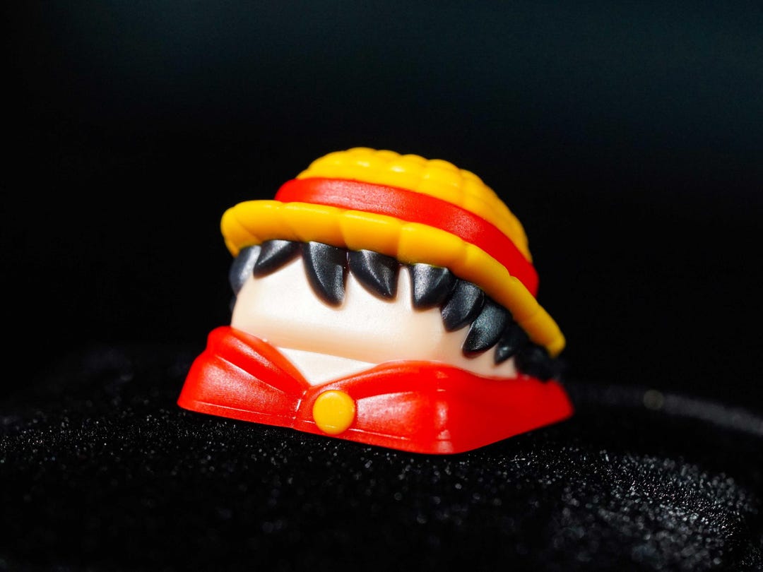 Lu/ffy Keycap, Anime Sea Thieves Artisan Keycap, Custom Straw Hat ...