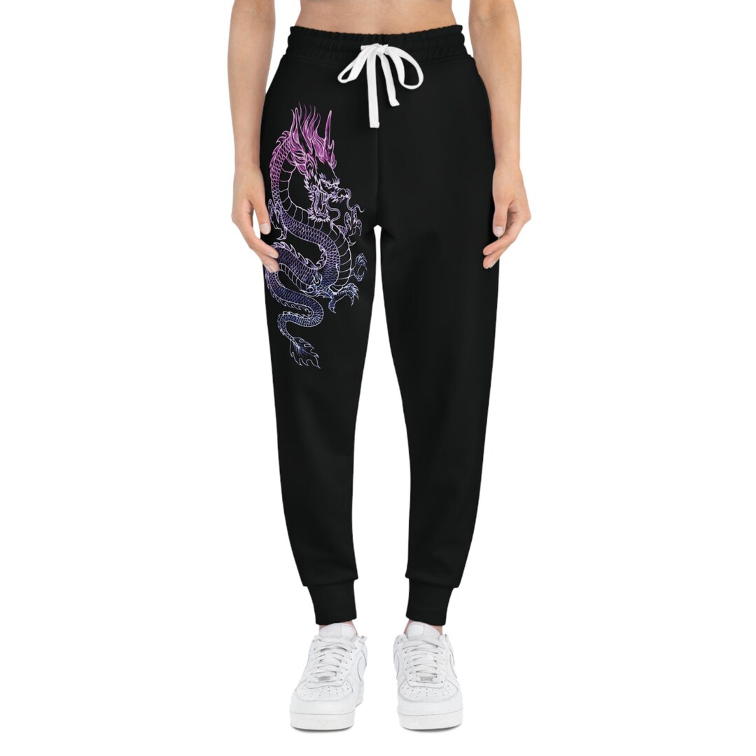 Japanese Art Designed Unisex Joggers, Women's and Men's Joggers, Dragon ...