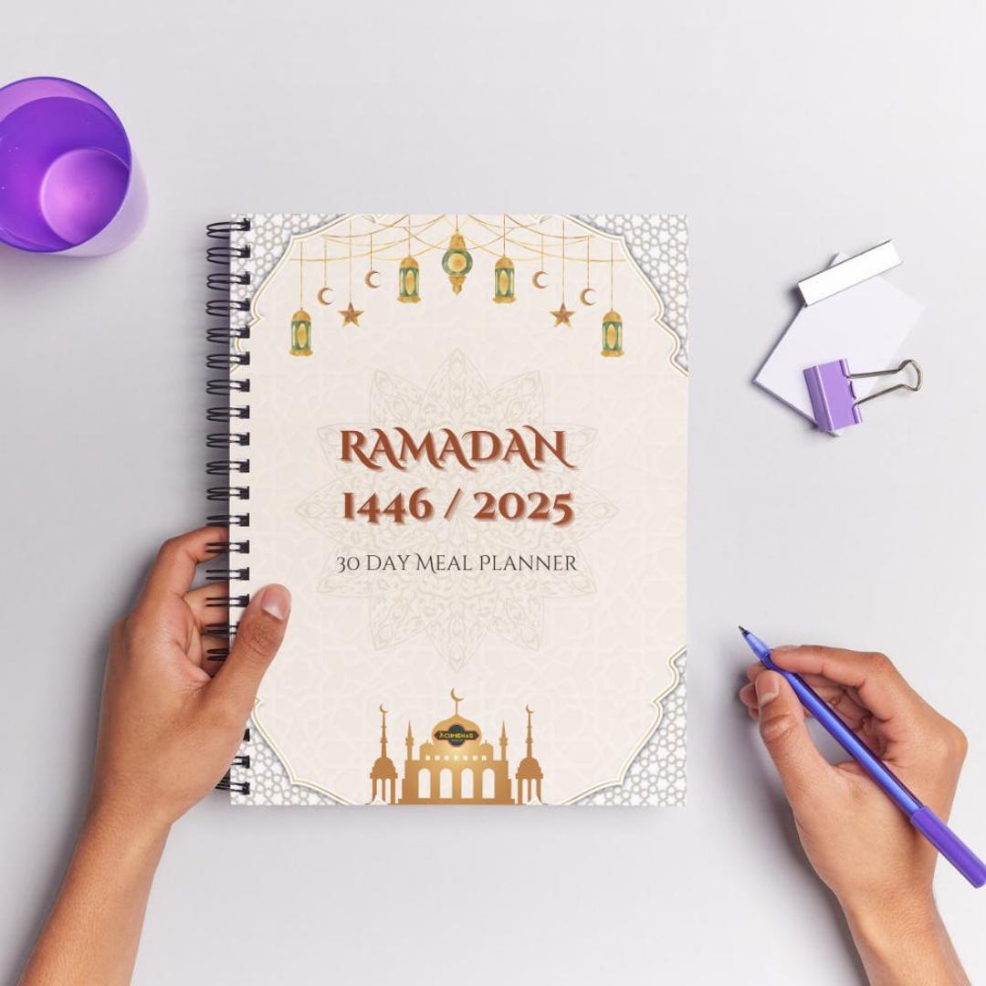 Digital Ramadan 30 Day Meal Planner Including 20 Recipes | Printable ...