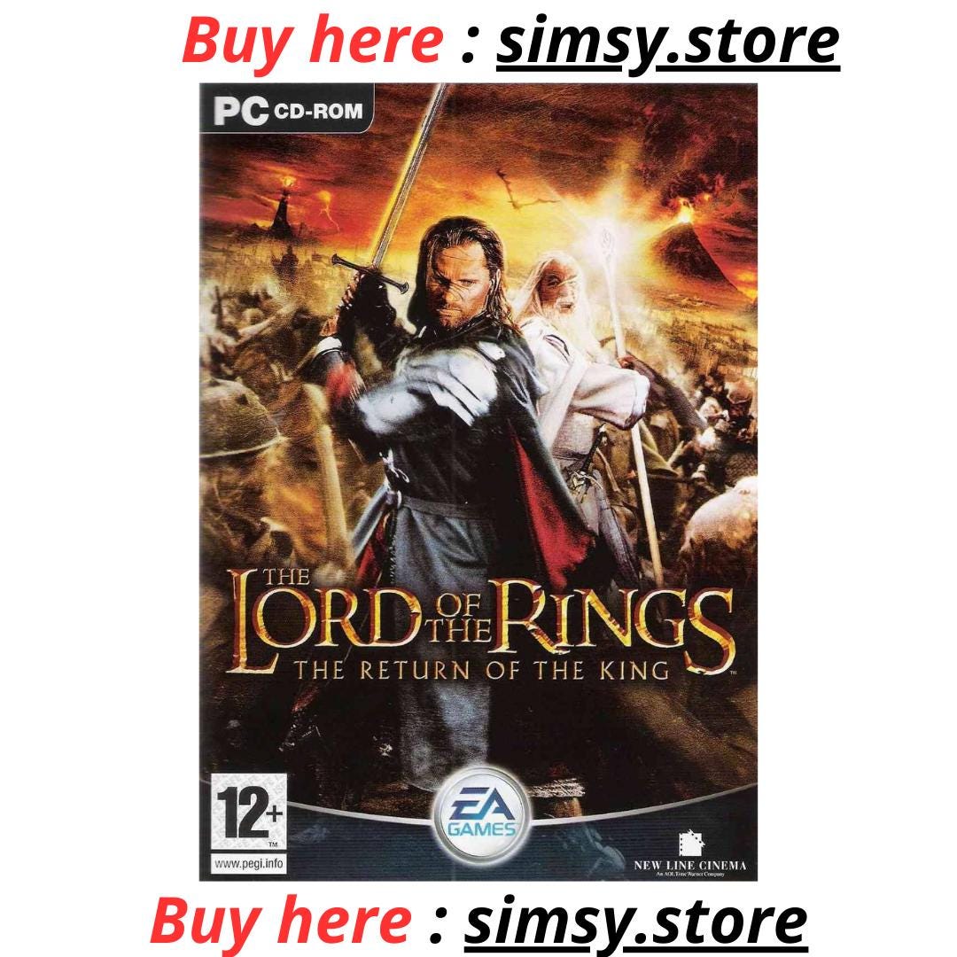The Lord of the Rings the Return of the King PC Game WINDOWS 7 8 10 11 ...
