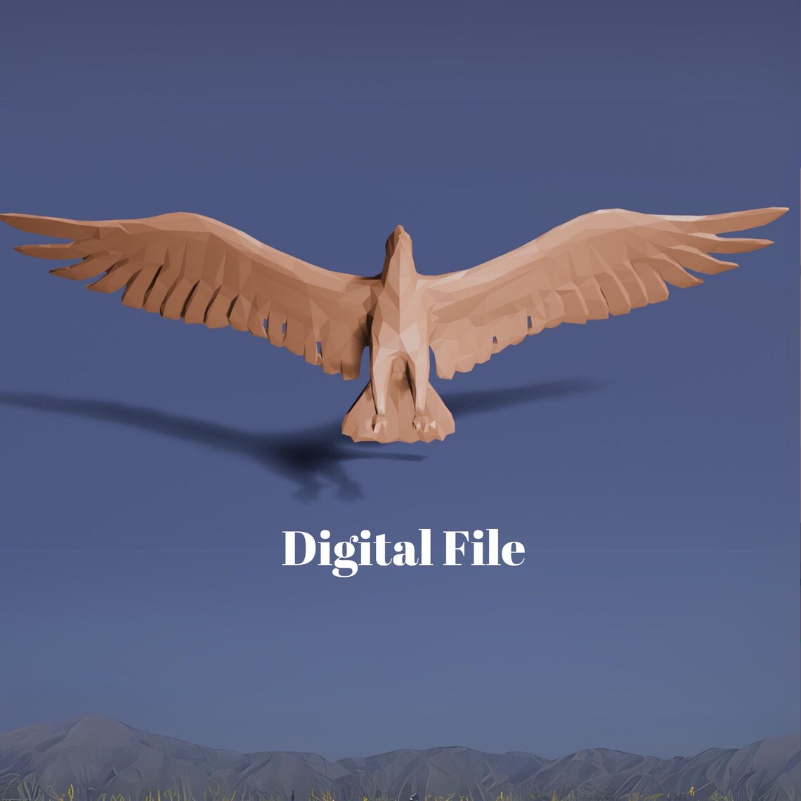 Low Poly Eagle 3D STL File - Decorative 3D Print Ideas, Digital File - Etsy