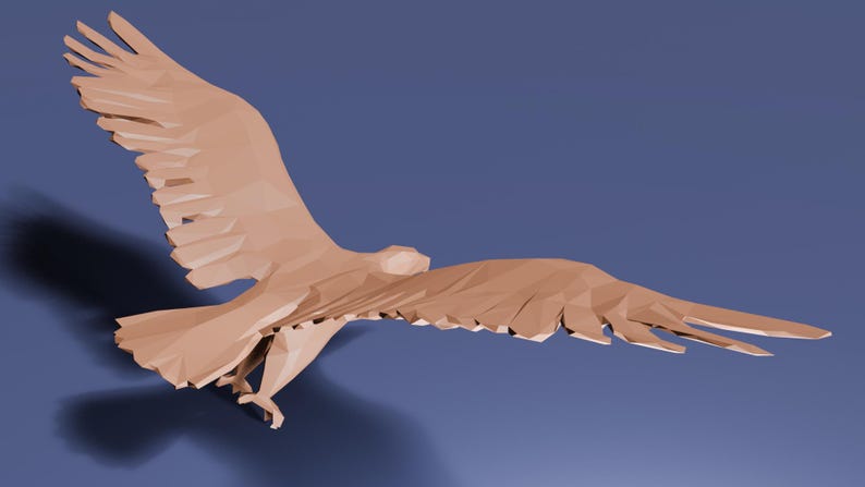 Low Poly Eagle 3D STL File - Decorative 3D Print Ideas, Digital File - Etsy
