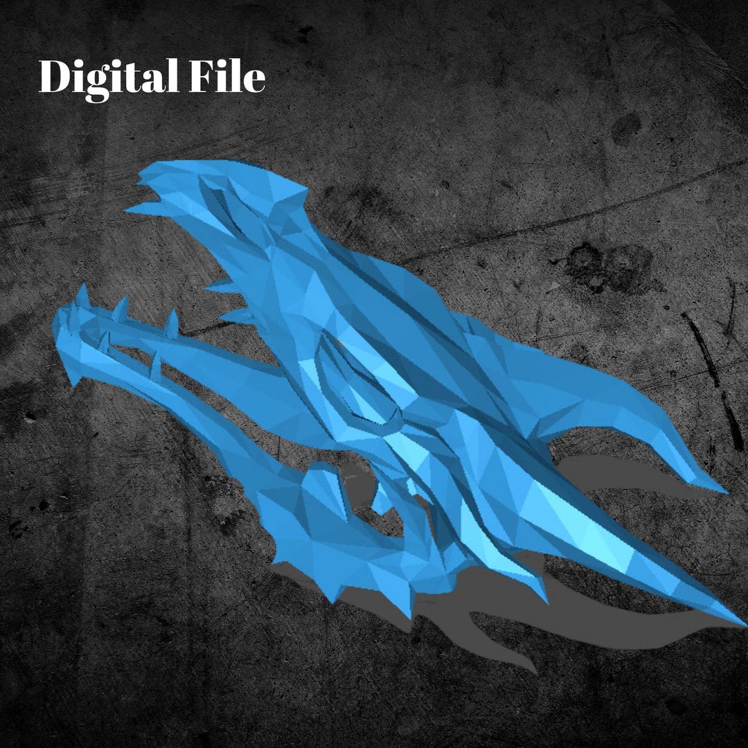 Dragon Head 3D STL File Dragon Skull 3D Model, Digital Product - Etsy UK
